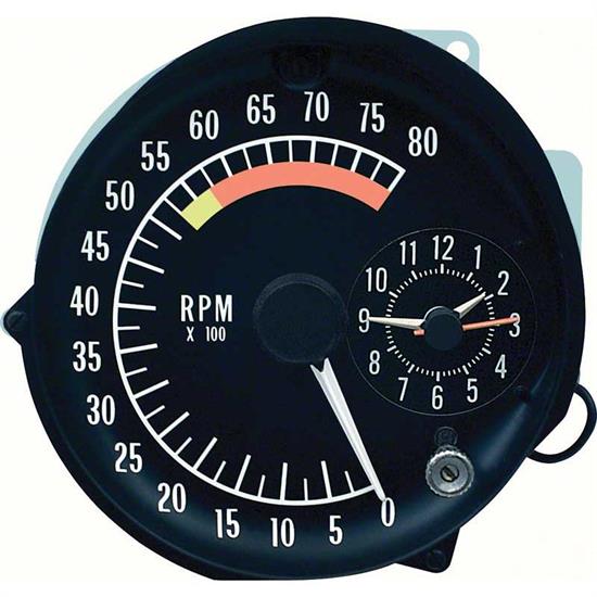 OER 5658075 73-75 Firebird Tachometer/Clock In Dash Gauge Assy
