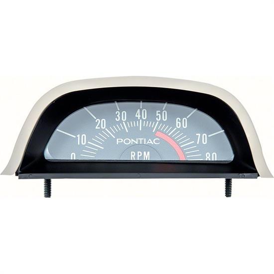 OER 6468972 68 Pontiac Hood Tachometer, V8 Point Ignition