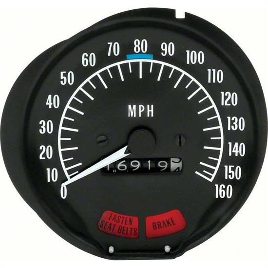 OER 6497947 1970-74 Firebird Speedometer, 160 Mph
