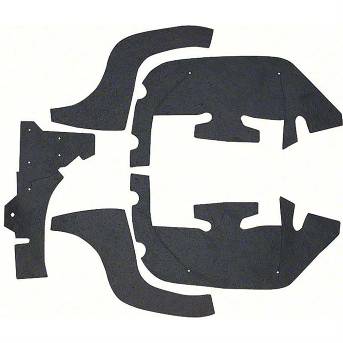 OER K282 1967-69 Firebird Fender Splash Apron Set, w/Staples