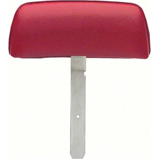 OER K31002C 1969 Camaro Red Headrest Assemblies w/Curved Bar Bar