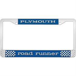 OER LF13216B Plymouth Road Runner License Plate Frame, Blue