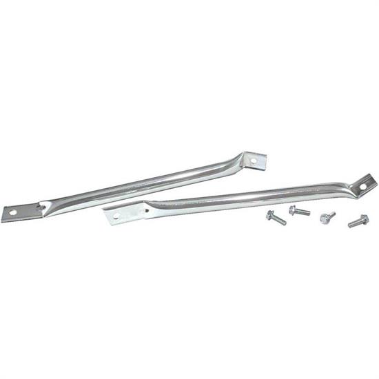 OER T9175 1967-69 Camaro Chrome Fender to Radiator Support Bars