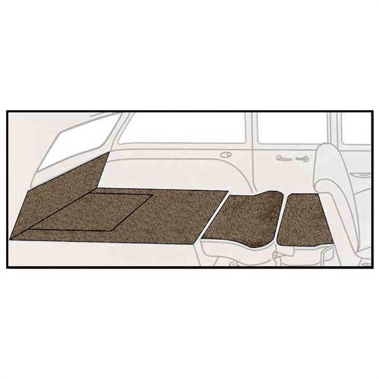 OER TF117717 1955-57 Chevy Wagon Medium Saddle Loop Carpet