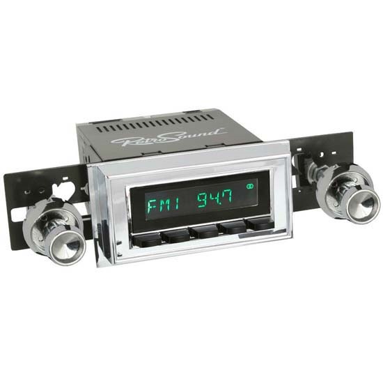 RetroSound M2BC-108-09-78 Model Two Radio, 1962-65 Nova, Black/Chrome