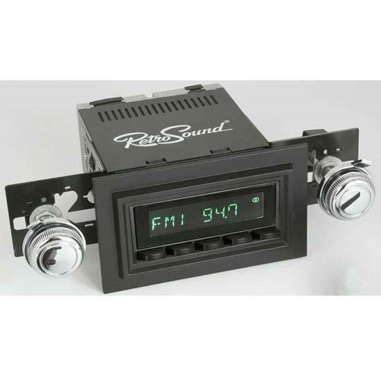 RetroSound M2B-221-55-75 Model Two Radio, 1974-85 Mustang, Black