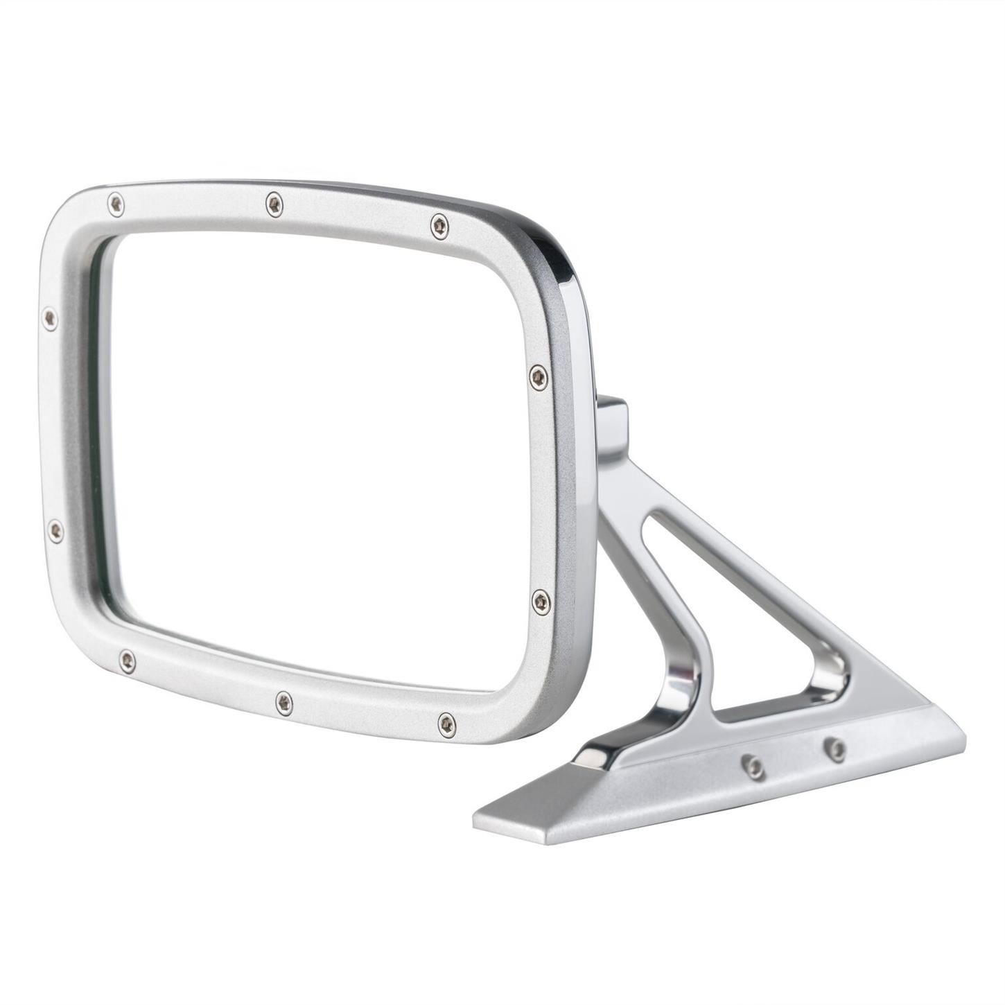 Rectangular Billet Convex Glass Rear View Door Mirrors