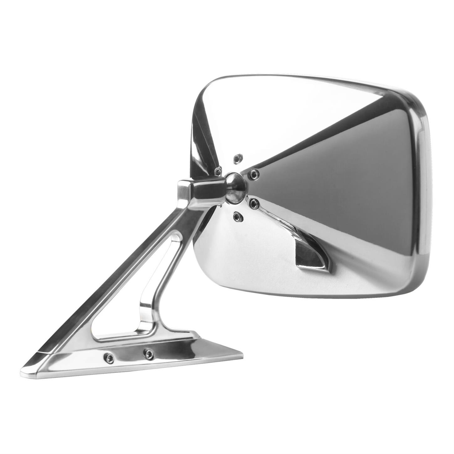 Rectangular Billet Convex Glass Rear View Door Mirrors
