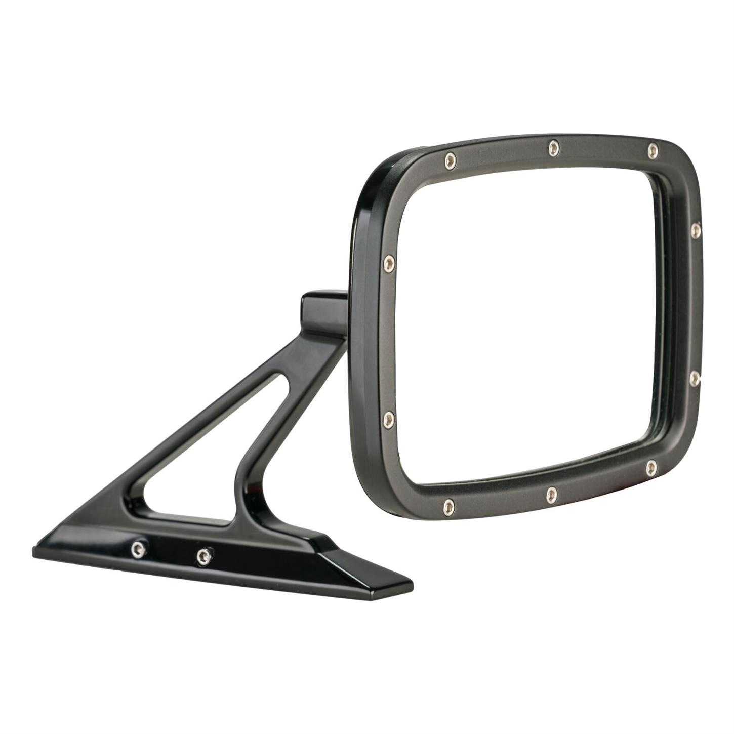 Rectangular Billet Convex Glass Rear View Door Mirrors