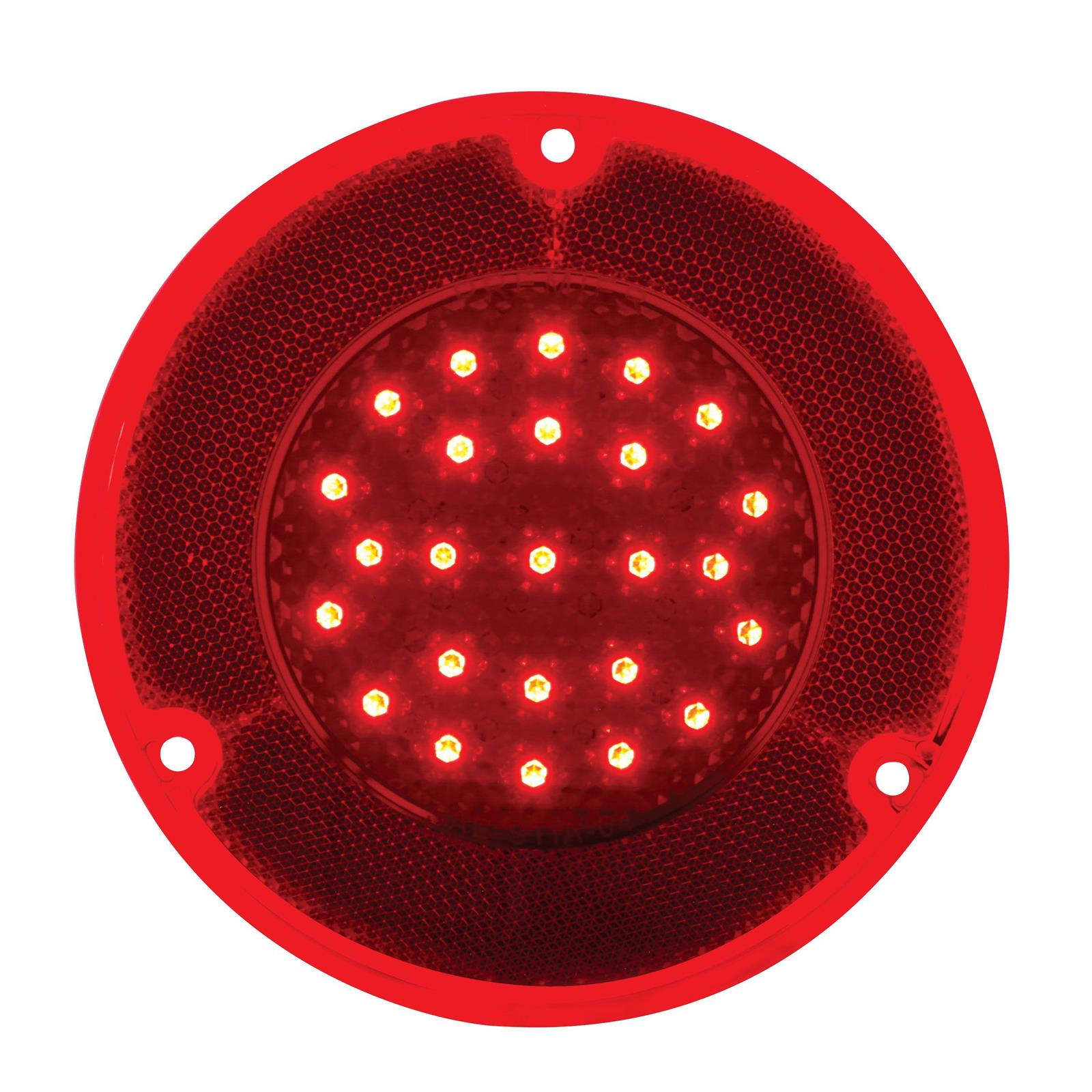 United Pacific CTL6772LED Tail Light Lens,67-72 GM Truck,Stepside