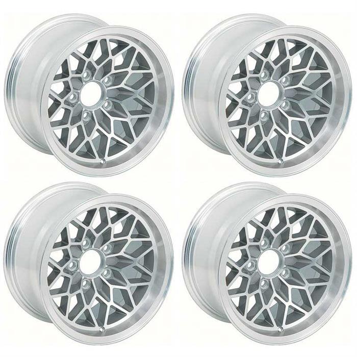 OER R4413 Snowflake Wheel Set, 15x8, 4.25BS, 78-81 Pontiac