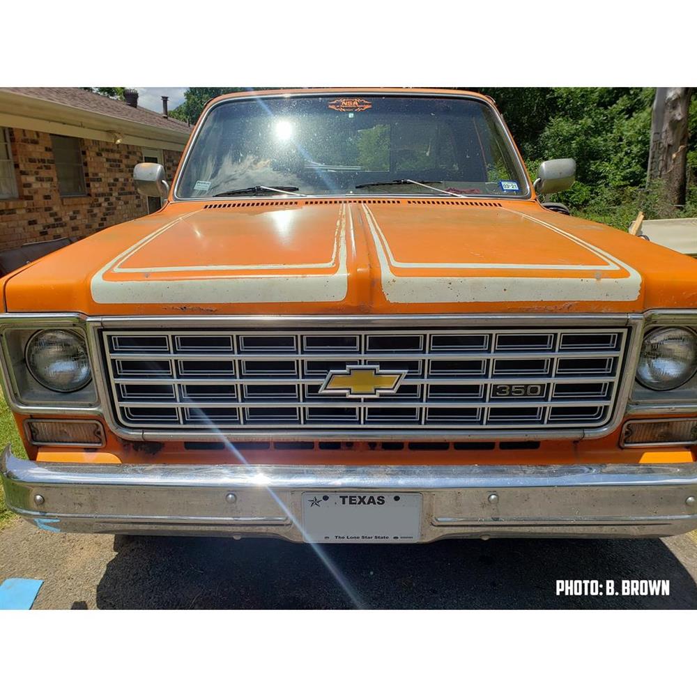 Auto Metal Direct 150-4075-2 1975-76 Chevy Pickup Grill, Gray