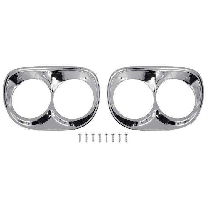 OER CX1433 1958-59 Chevy/GMC Truck Headlamp Bezels, Pair