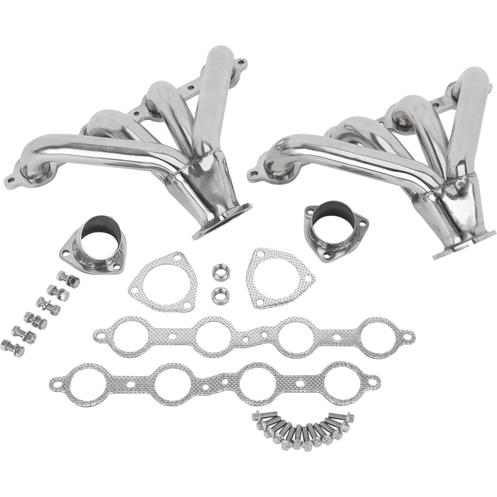 LS1 Block Hugger Tight-Fit Headers, Stainless Steel
