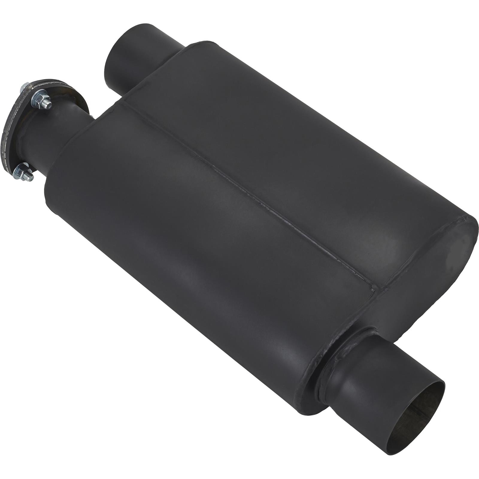 Straight Through Exhaust Dump Baffled Muffler with Cutout, 3 Inch ...