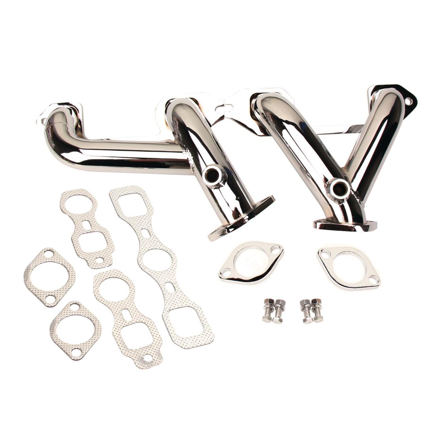 216, 235, 261 Chevy 6 Cylinder Headers, Chrome