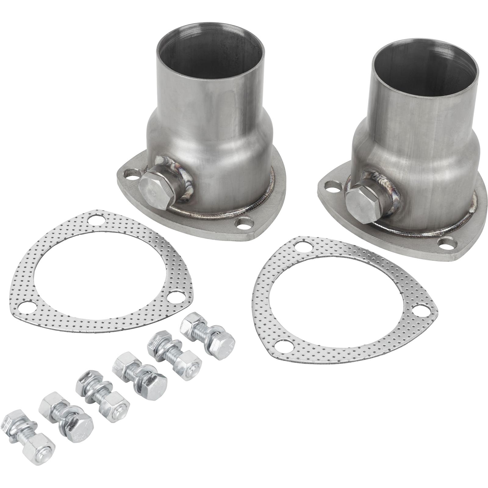 3-Bolt Exhaust Flange Collector w/ O2 Bung, 3.0/2.5-in SS