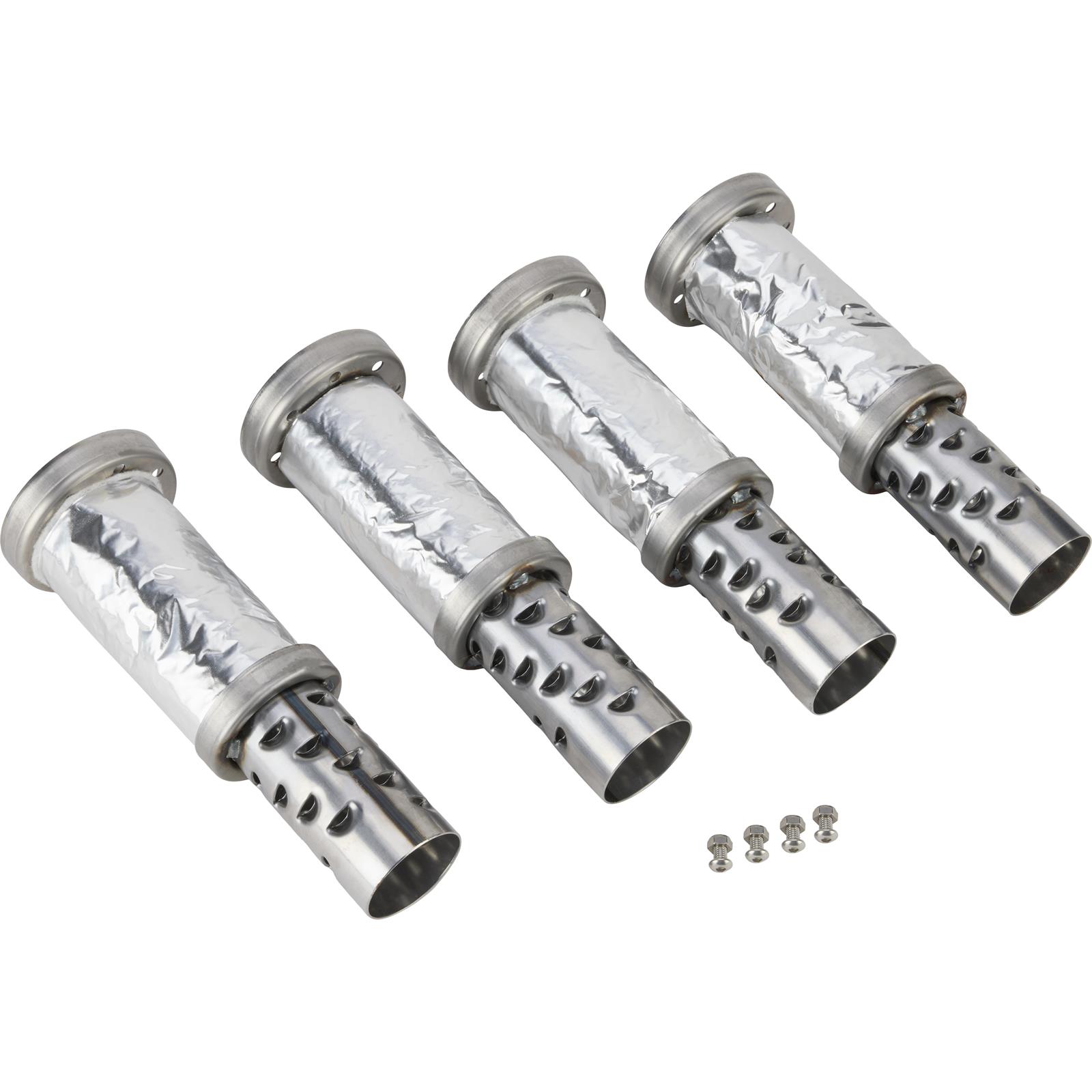 Louvered Glass Pack Double-Y Lake Style Header Baffles, Set of 4