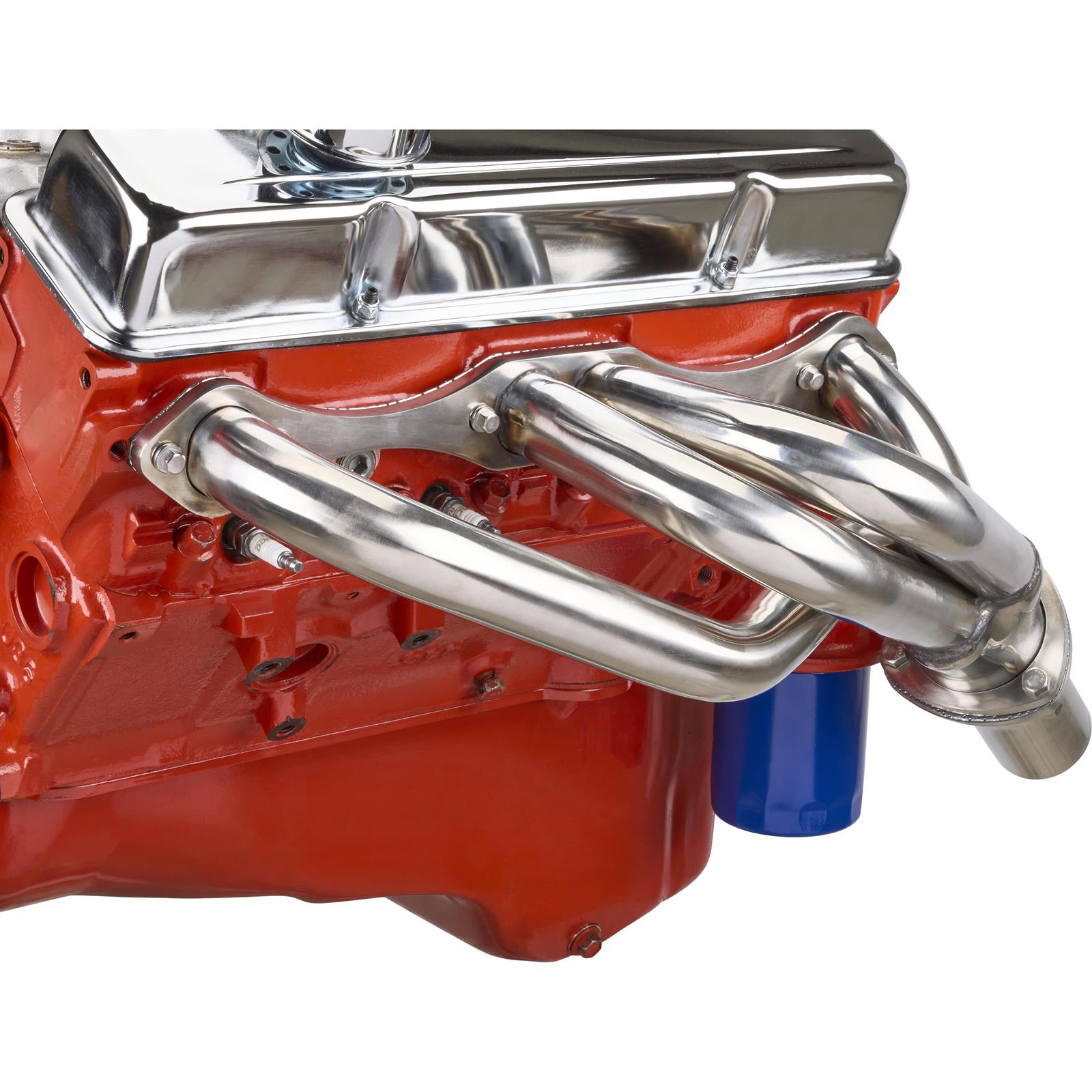 1955-57 Chevy Chassis Headers for Rack and Pinion, Stainless Steel