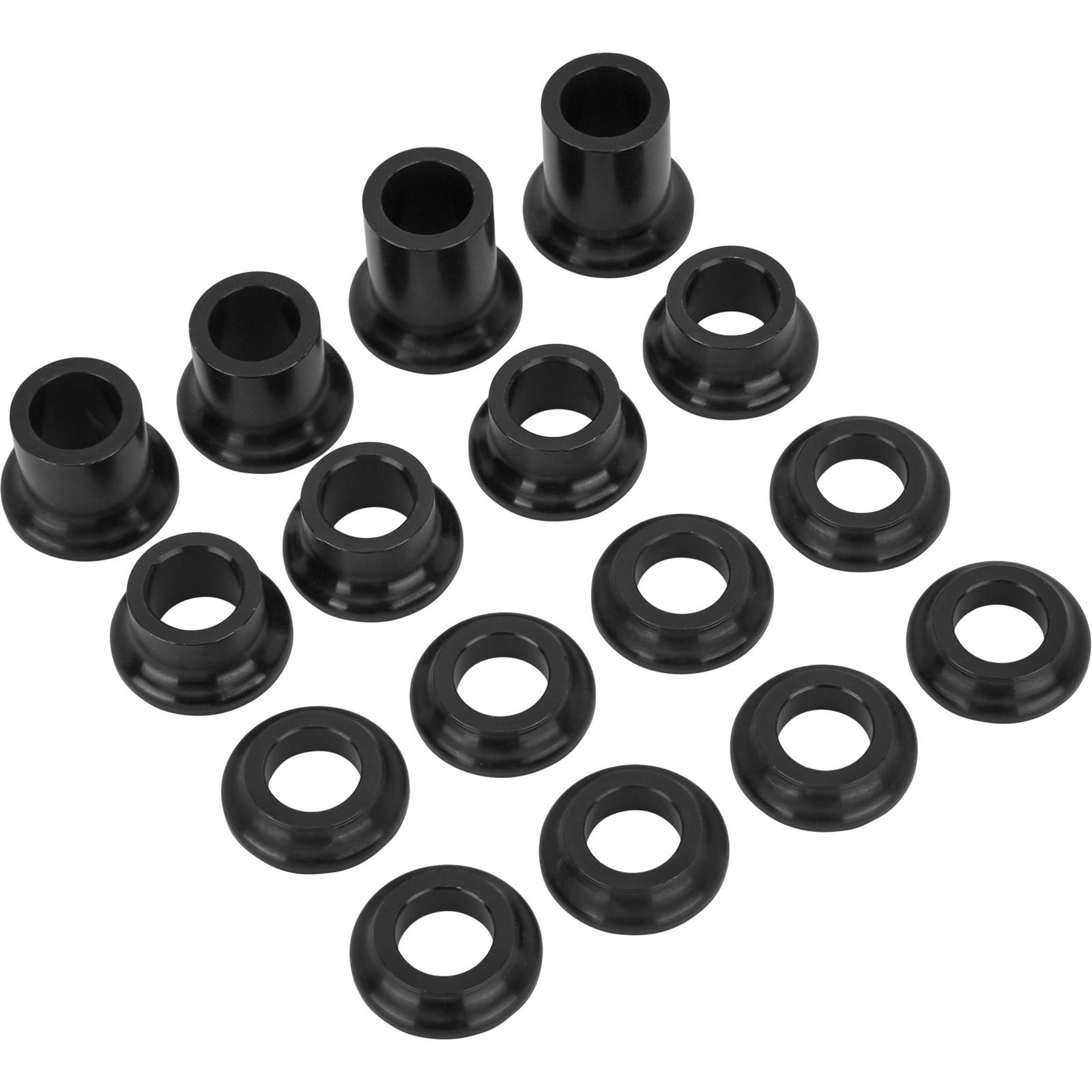 16-Piece Heim Joint Rod Ends Spacer Kit, 1/2 Inch, Black