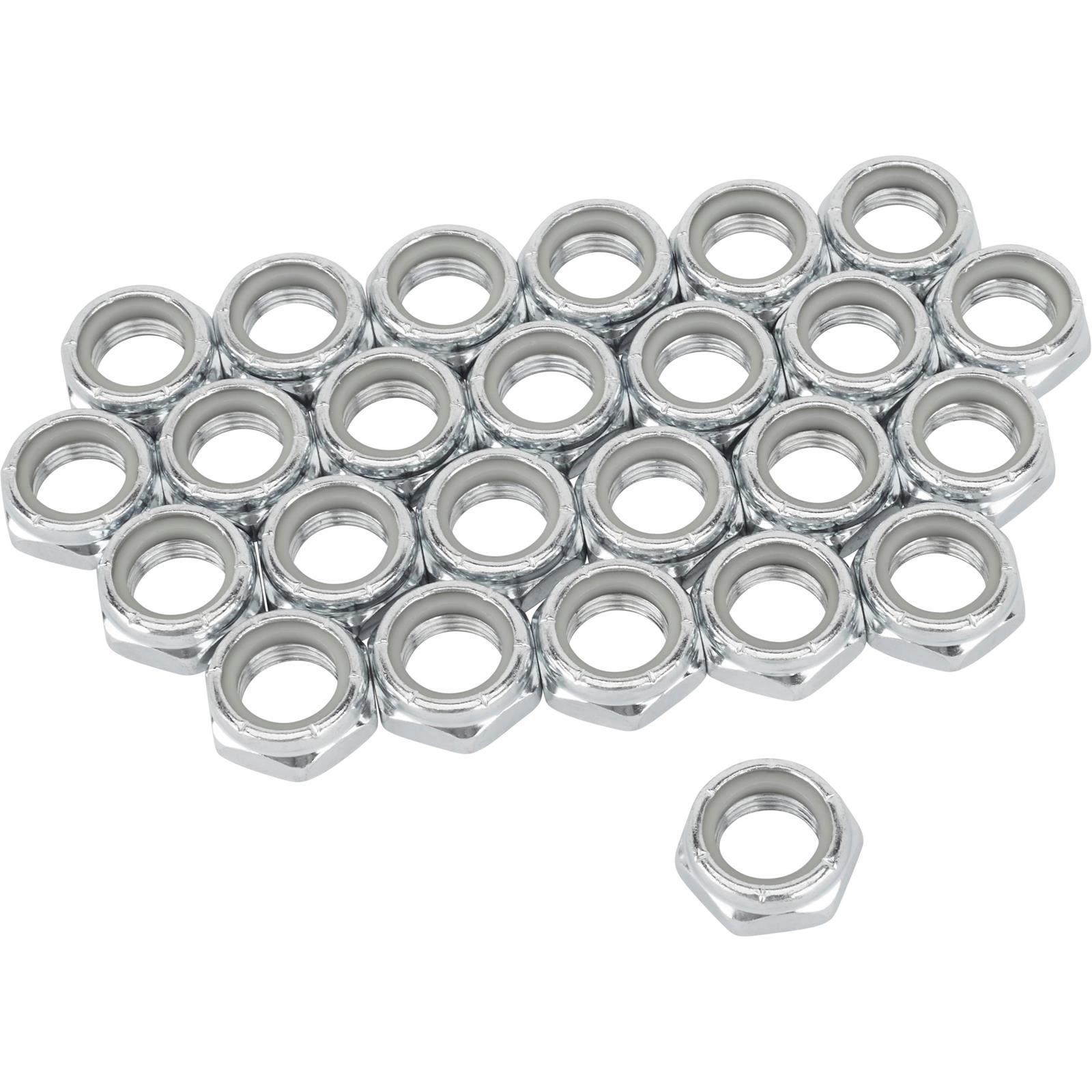 Steel Fine Thread Nylock Nuts, 5/8 Inch-18 Thread, 25 Pack