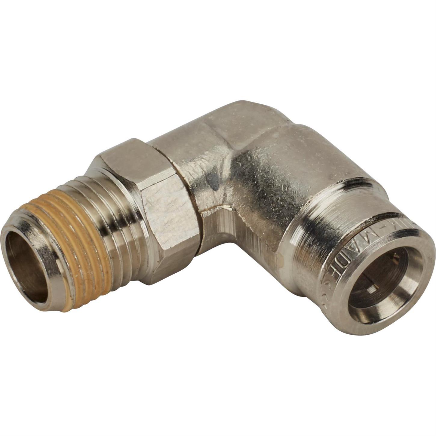 Steel 90 Degree Wing Cylinder Push-Lock Hose End Fitting