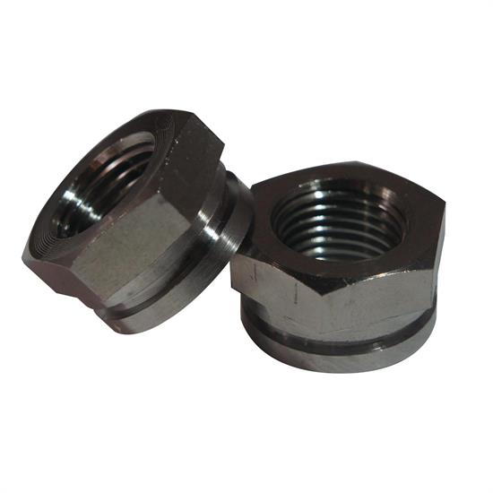 Ti64 Titanium Shock Fastener Nuts, 3/4 In Hex with 1/2 In-20 Thread