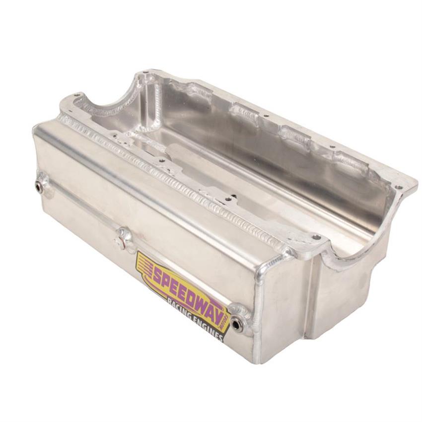 Aluminum Box Oil Pan with RH Kick Out for Small Block Chevy