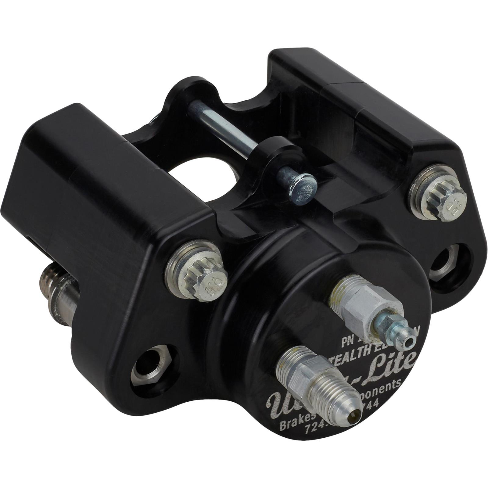Ultra Lite Brakes 140-1006B Left Front Single Piston Caliper, Blk