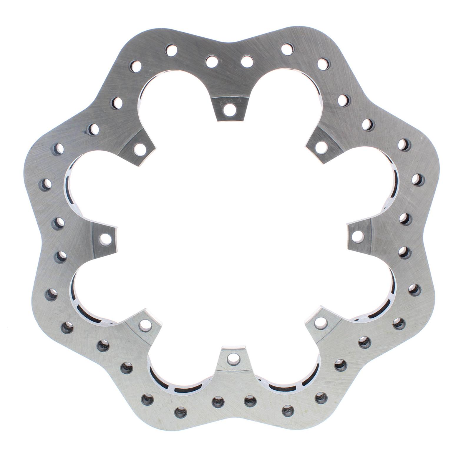 Cast Iron Drilled Scalloped Brake Rotor - 12.19 x .810