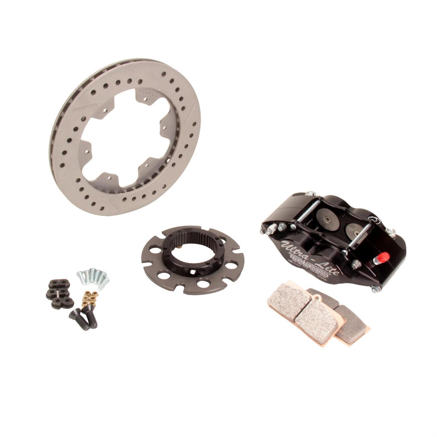 Ultra Lite 410-8100B Sprint Inboard Brake Kit, Titanium Rotor, Black