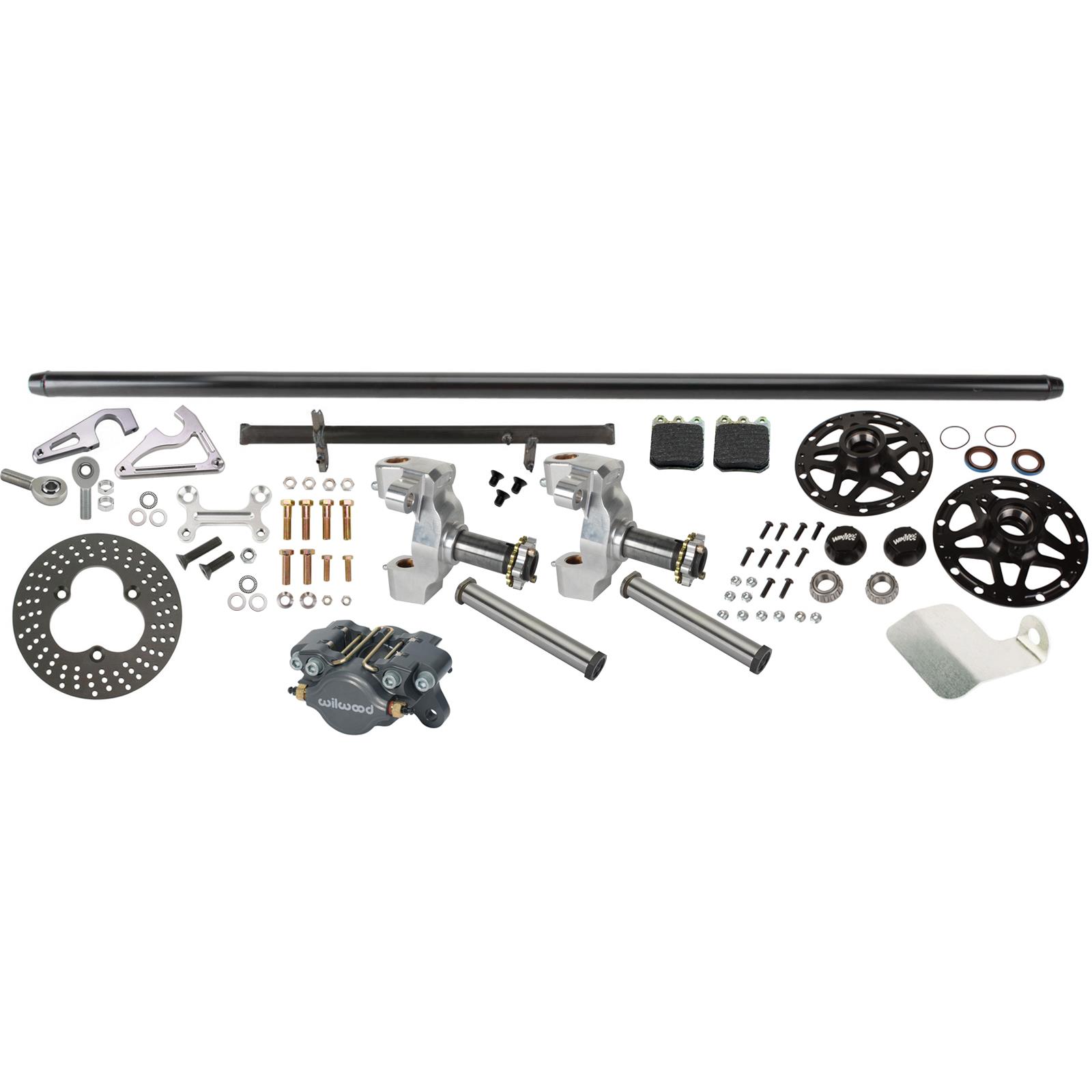 Speedway 2-1/2 Inch Sprint Front Axle Kit, 52 Inch