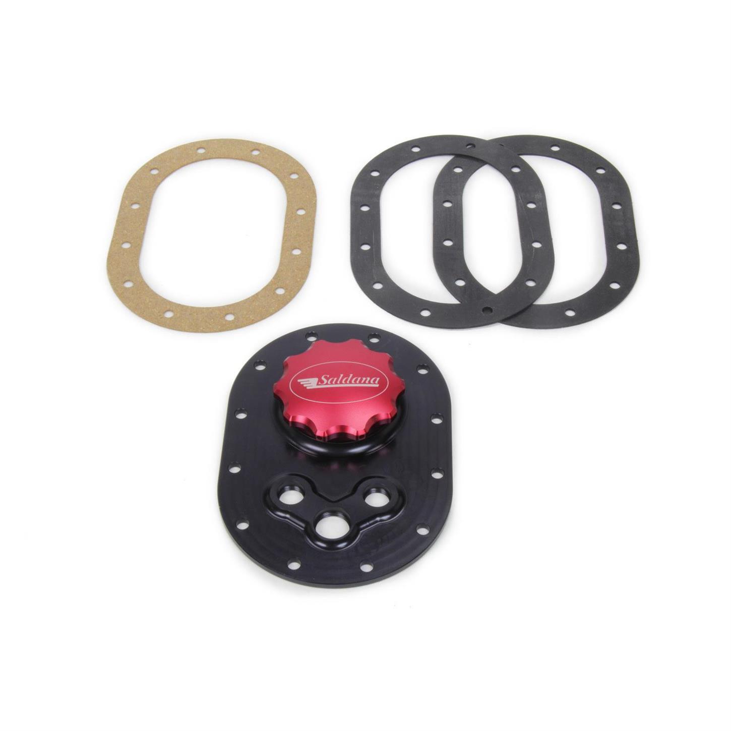 Saldana Racing Product SAC-061 Fuel Cell Filler Plate, Oval 5 x 7