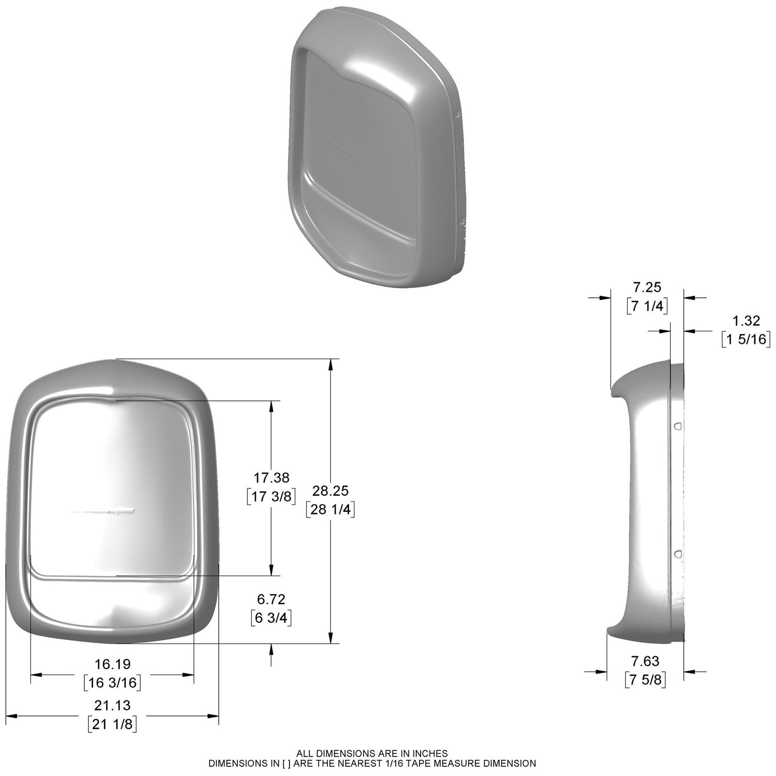 Fiberglass 1932 Ford Chopped Radiator Grille Shell