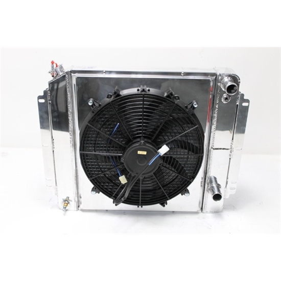 Garage Sale - AFCO 1962-67 Nova LS Swap Alum Radiator, Polished, Dual Fans