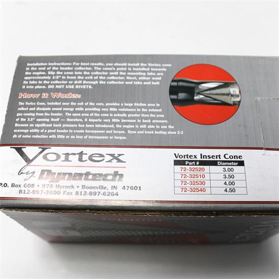 Garage Sale - Dynatech 722-32520 Vortex Insert Cone, 3 Inch