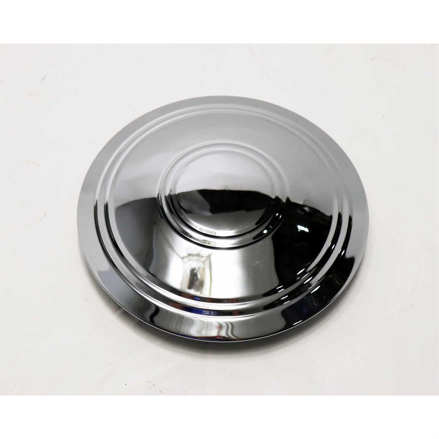 GM Rally Style Wheel Highway Patrol Hubcap, Polished, 15 Inch Rim