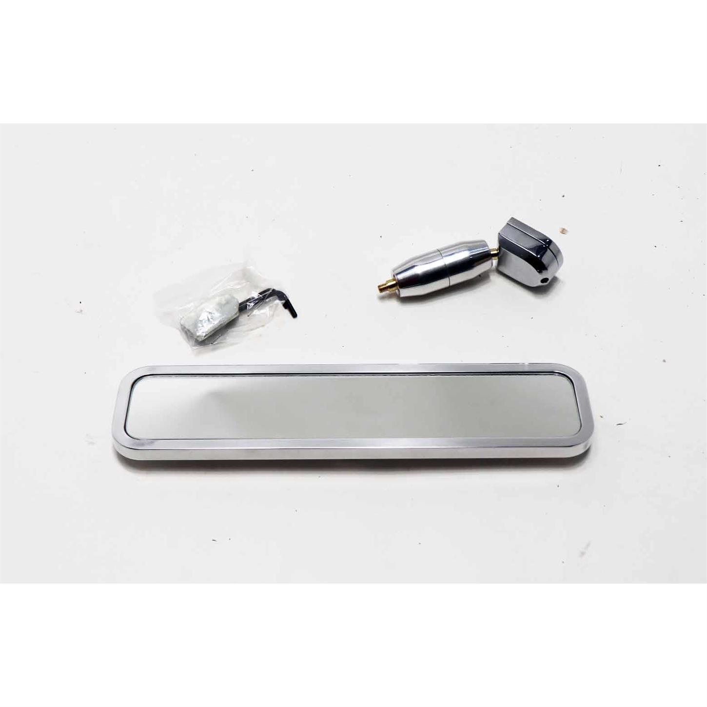 Speedway Ball Milled Billet Aluminum Interior Rear View Mirror