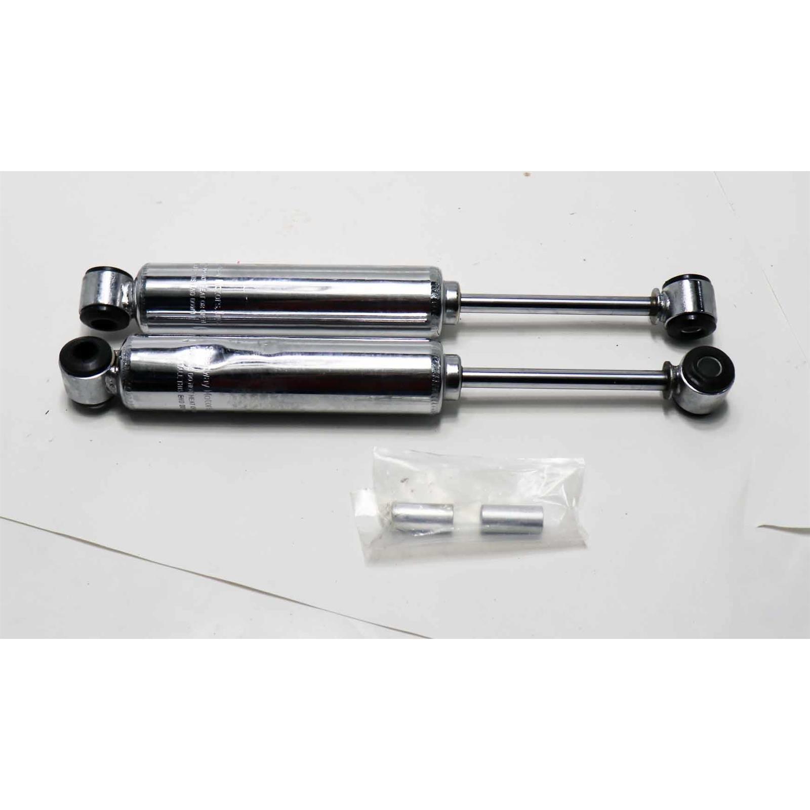 Speedway Short Gas-Filled Tube Shocks, Chrome Plated