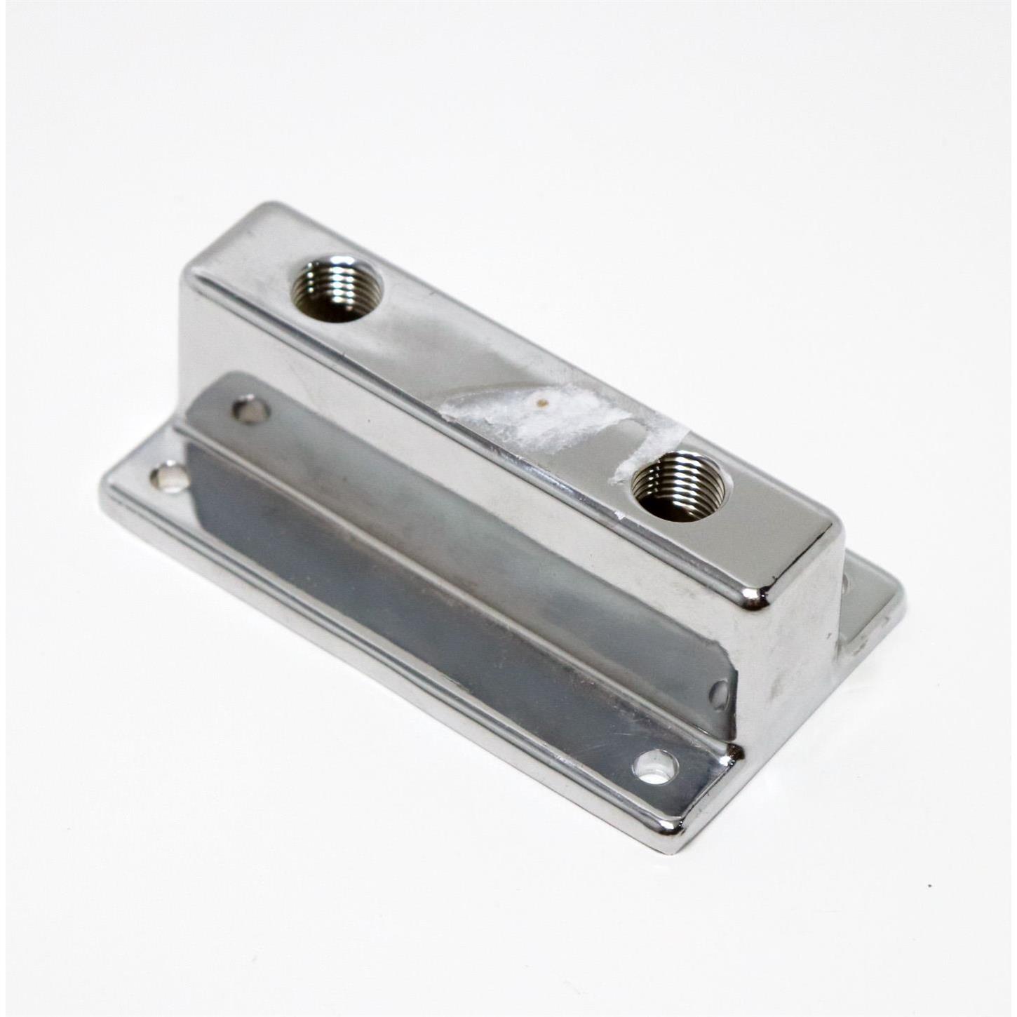 Two Outlet T-Style Chrome Fuel Block