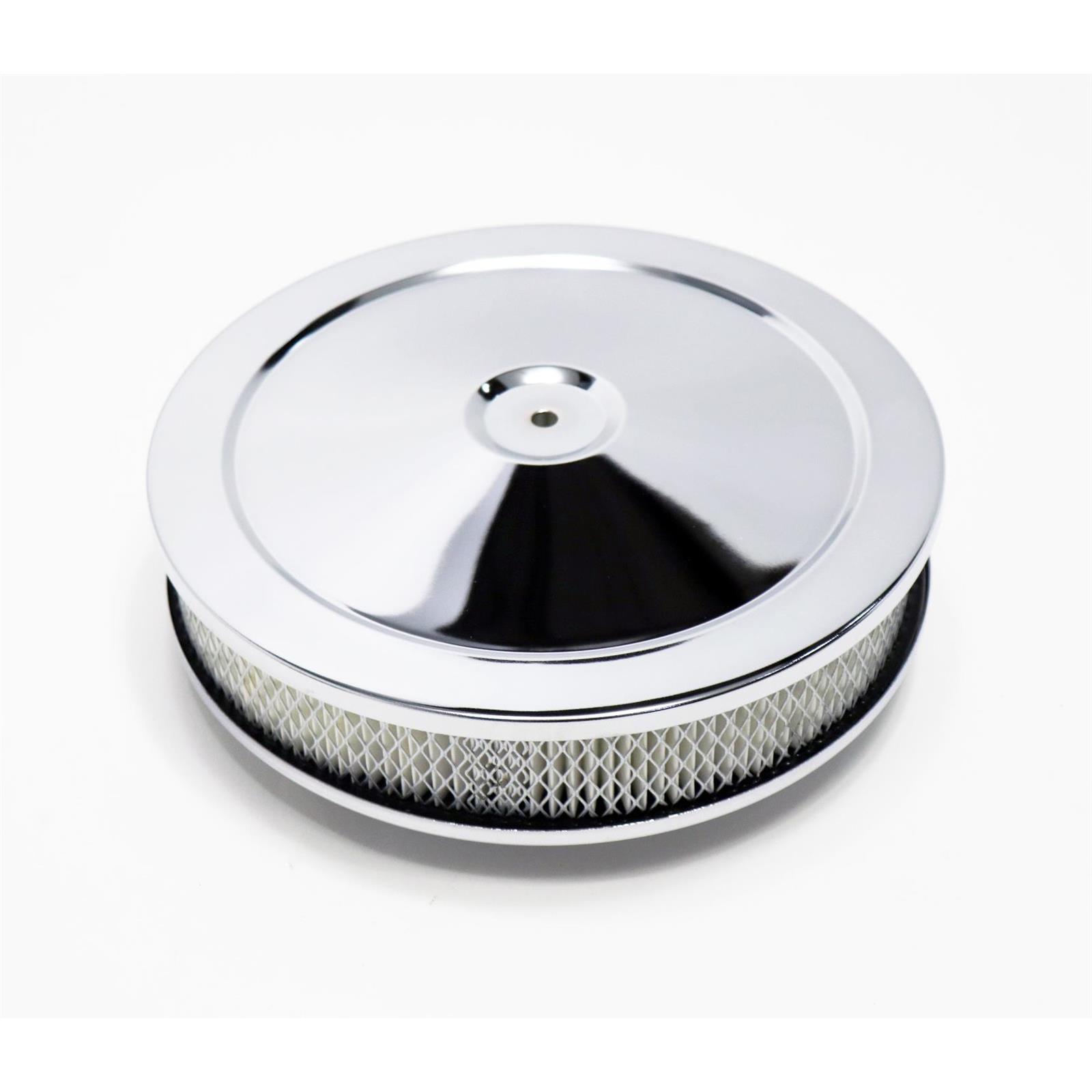 10 Inch Chrome Air Cleaner, 2 Barrel Carb.