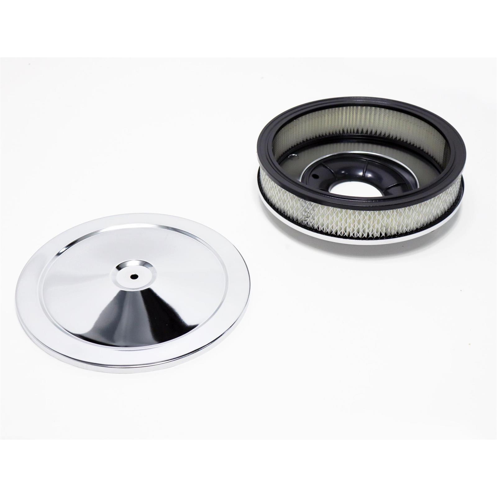 10 Inch Chrome Air Cleaner, 2 Barrel Carb.