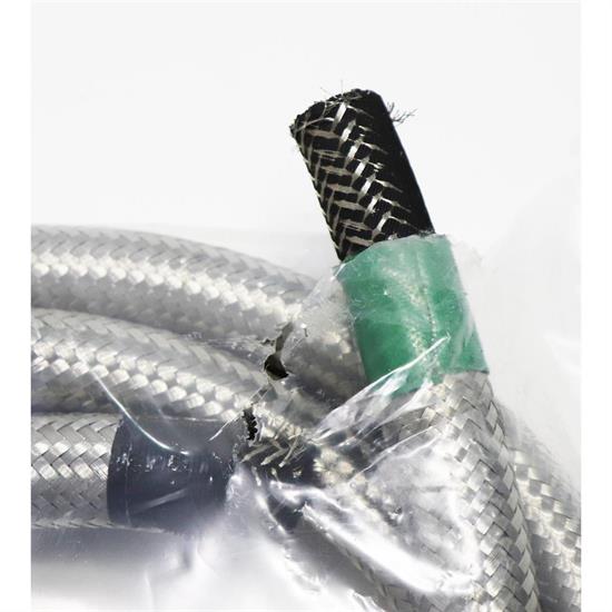 Speedway Stainless Steel Braided Hose Line, -10 AN, 10 Ft.