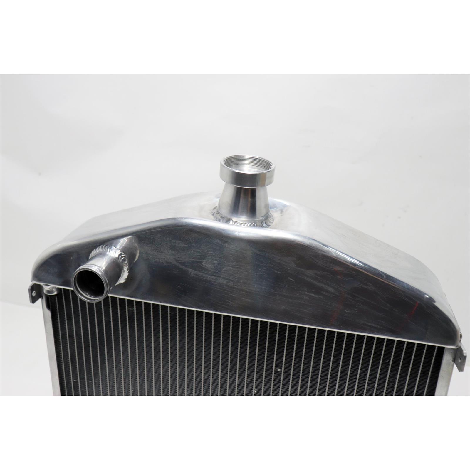 1917-1923 T-Bucket Polished Aluminum Radiator-Chevy Outlets
