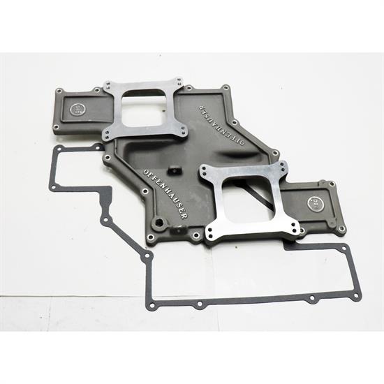 Offenhauser 5903 Low Profile Intake Top, Dual Quad, SBC