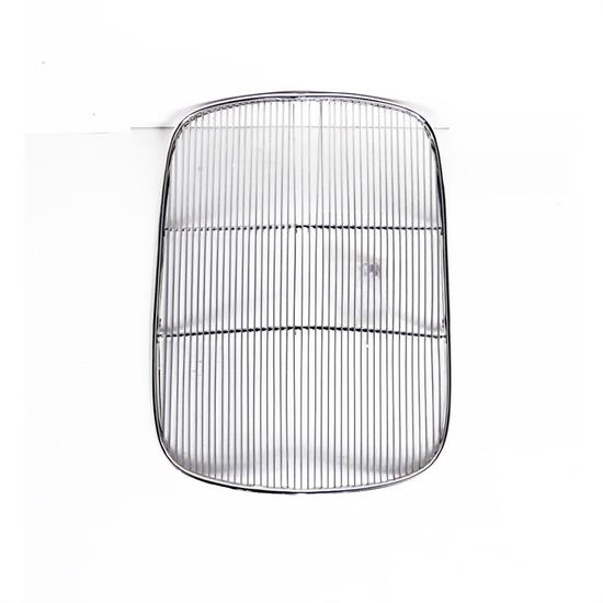 Speedway 1932 Ford Stainless Grille Insert, Chopped 4-1/2 Inches