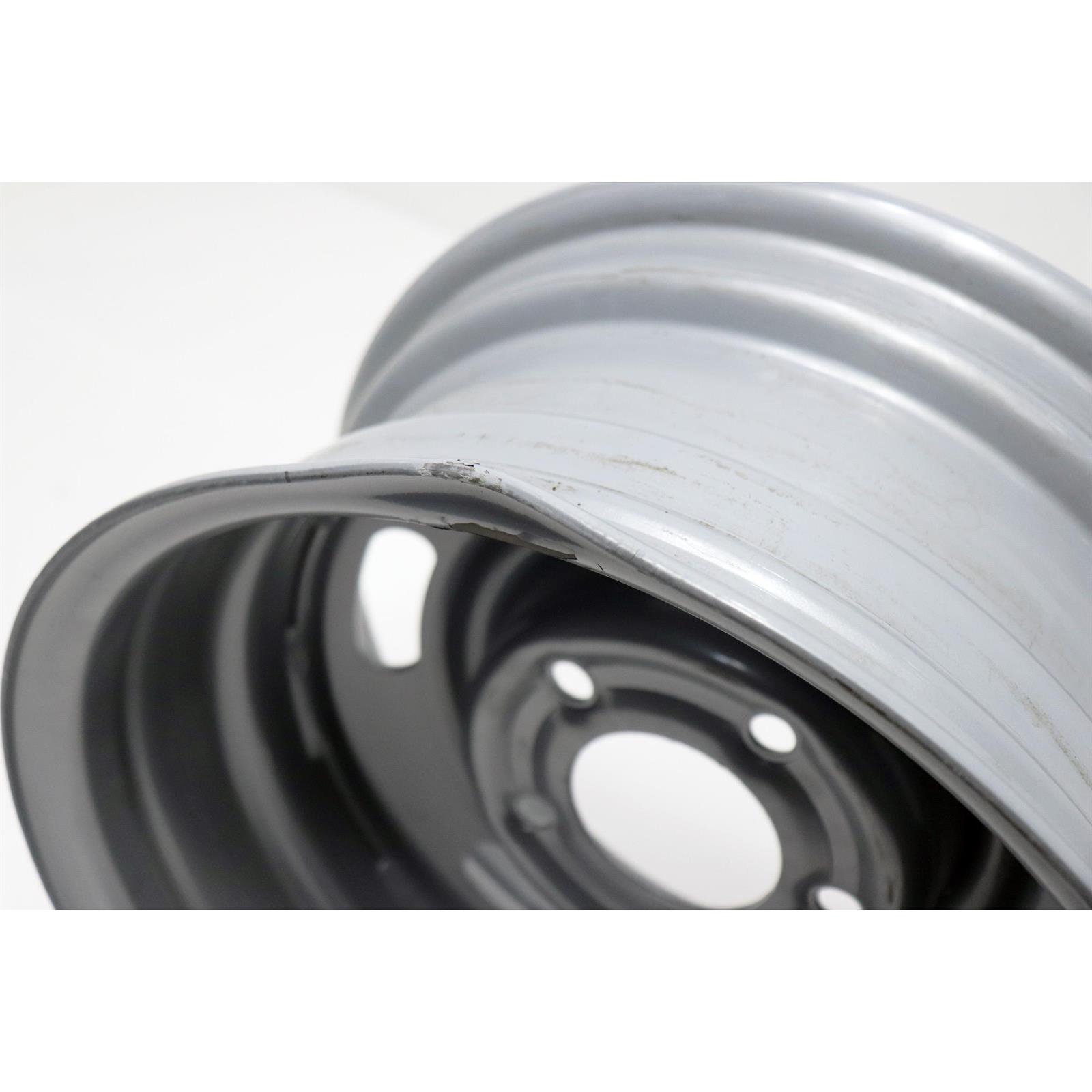 Steel GM-Style 15x7 Rally Wheel, 5 on 5 Bolt Pattern, Silver