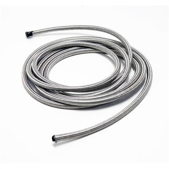 Speedway Stainless Steel Braided Hose Line, -6 AN, 20 Ft.