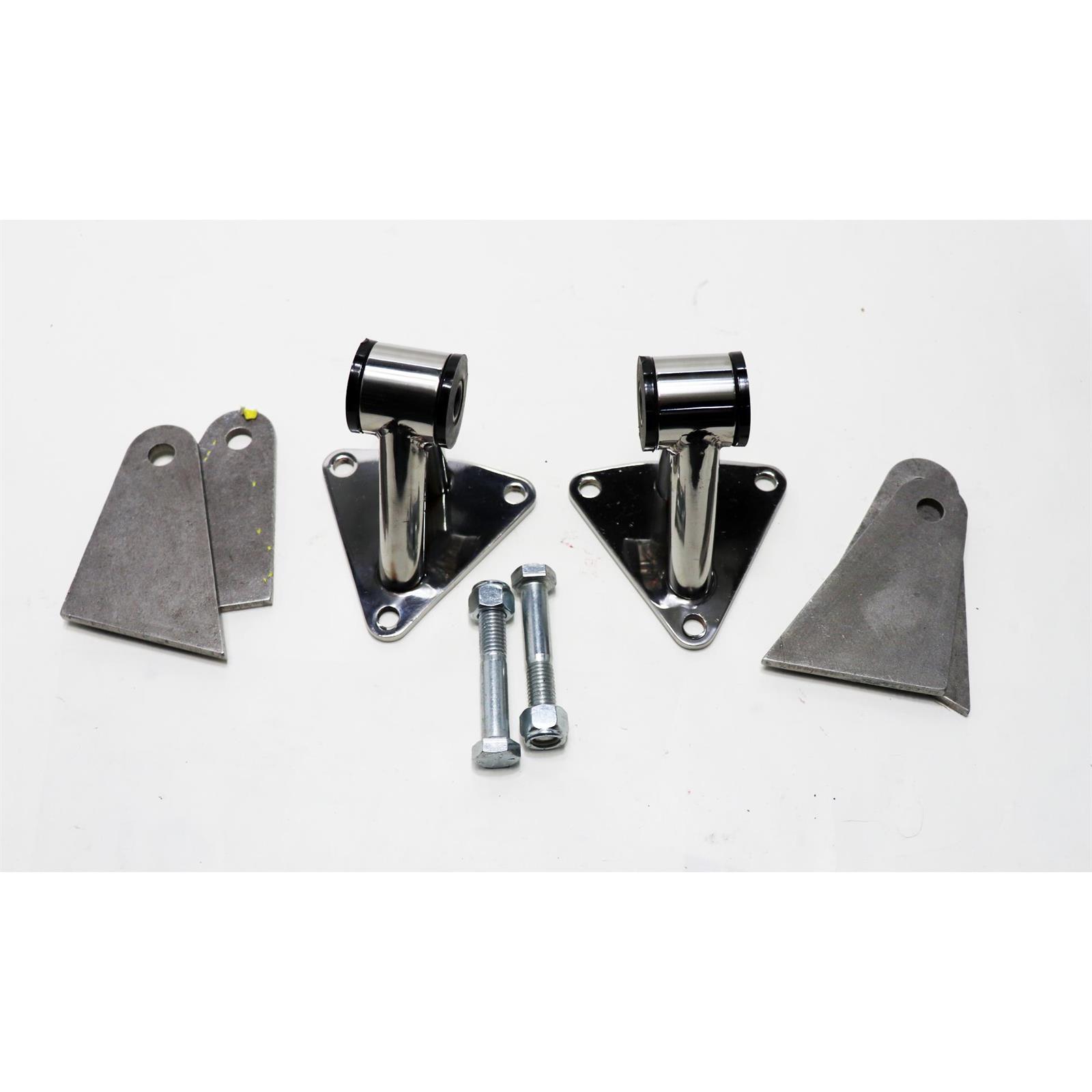 Speedway SBC/BBC Chevy V8 Engine Weld-In Motor Mount Kit, Stainle
