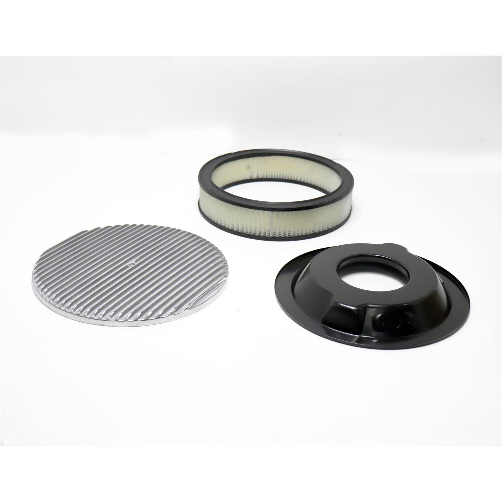 14 Inch Fully Finned Round Air Cleaner Set